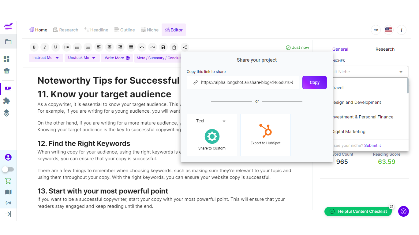 LongShot AI HubSpot Integration | Connect Them Today